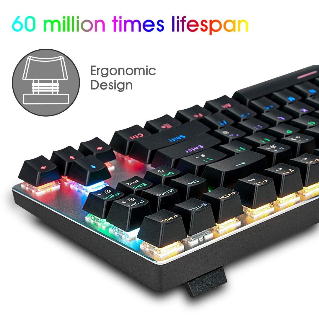 Rii RK908 Mechanical Mixed Color Game Keyboard, Computers & Tech, Parts ...