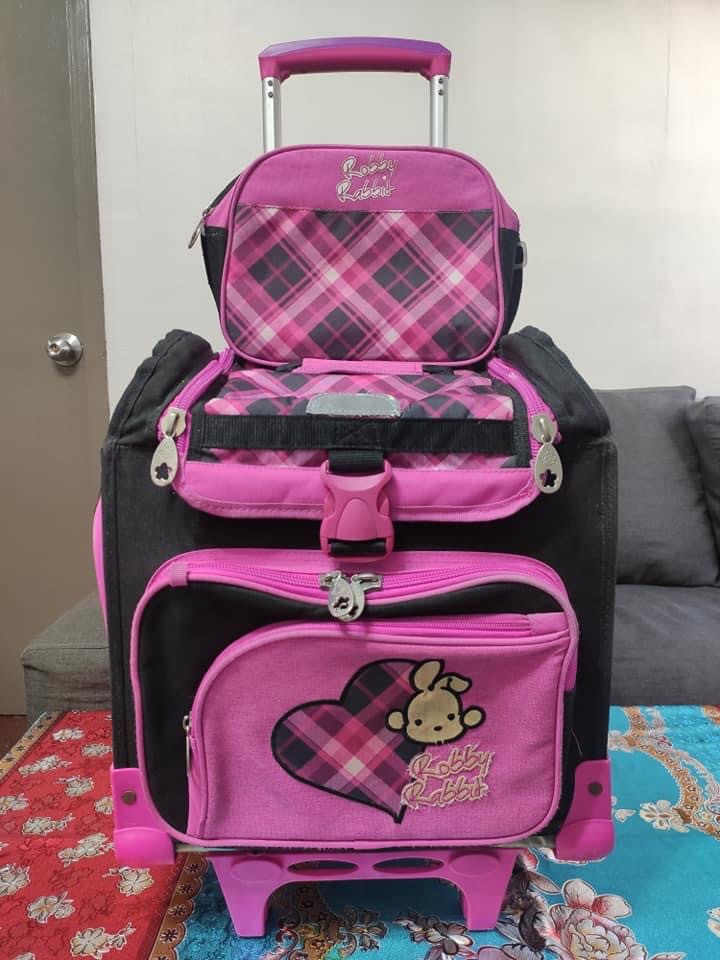 Robby Rabbit Roller bag for school, Women's Fashion, Bags & Wallets ...