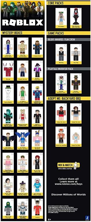 Roblox Celebrity Collection - Series 7 Mystery Figure 6-Pack [Includes ...