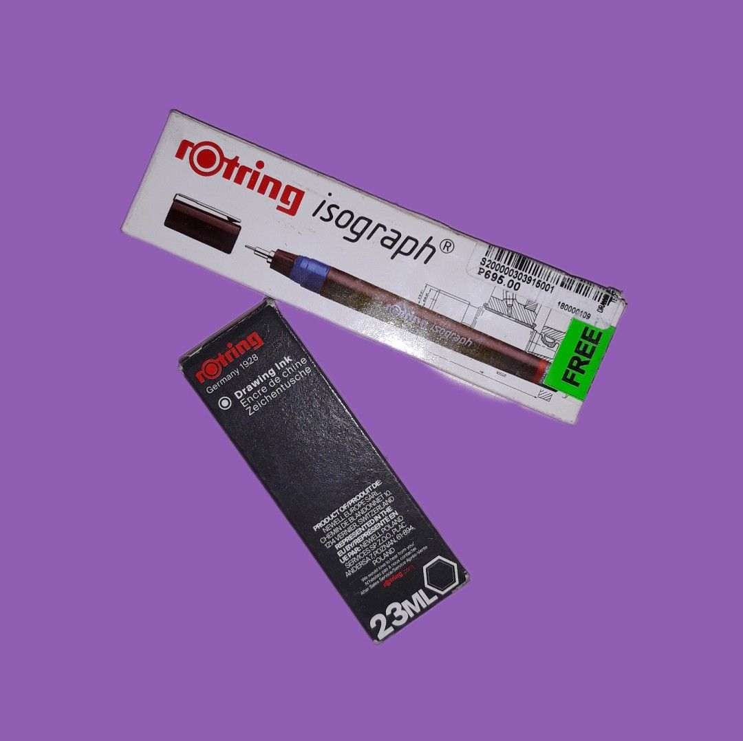 Rotring Isograph and Drawing Ink, Hobbies & Toys, Stationary & Craft ...