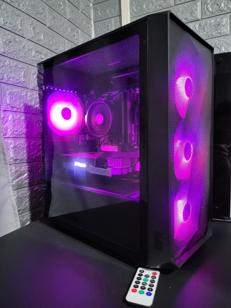 RTX 2060 Ryzen 3600 16GB RAM 512GB SSD RGB Gaming PC Desktop Aftershock ...