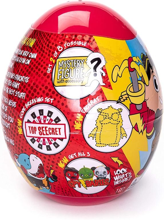 Ryan’s World Super Spy Ryan’s Mega Micro Egg, Full Of Secret Surprises ...