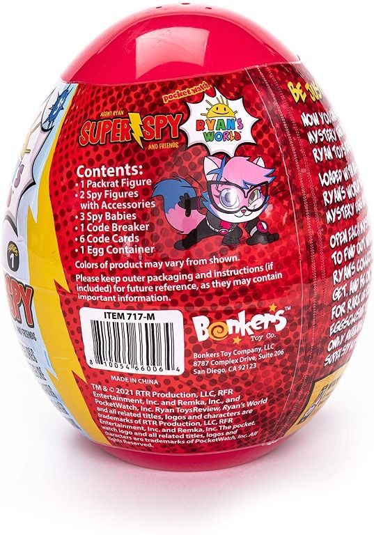 Ryan’s World Super Spy Ryan’s Mega Micro Egg, Full Of Secret Surprises ...