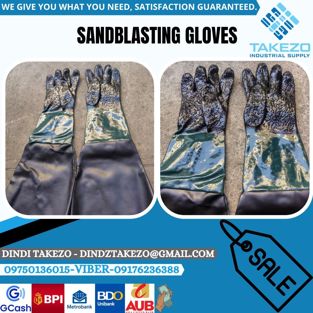 Sandblasting Gloves, Commercial & Industrial, Industrial Equipment on ...