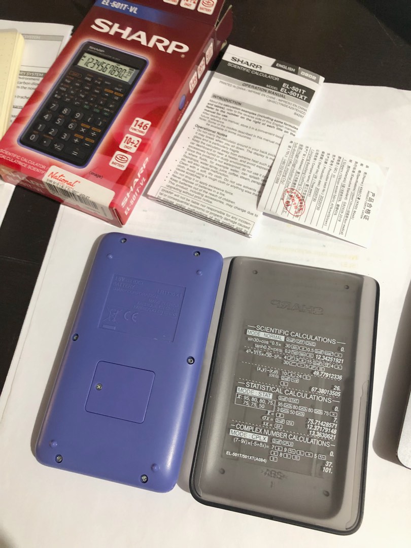 Scientific Calculator SHARP EL-501T-VL on Carousell Scientific Calculator SHARP EL-501T-VL on Carousell