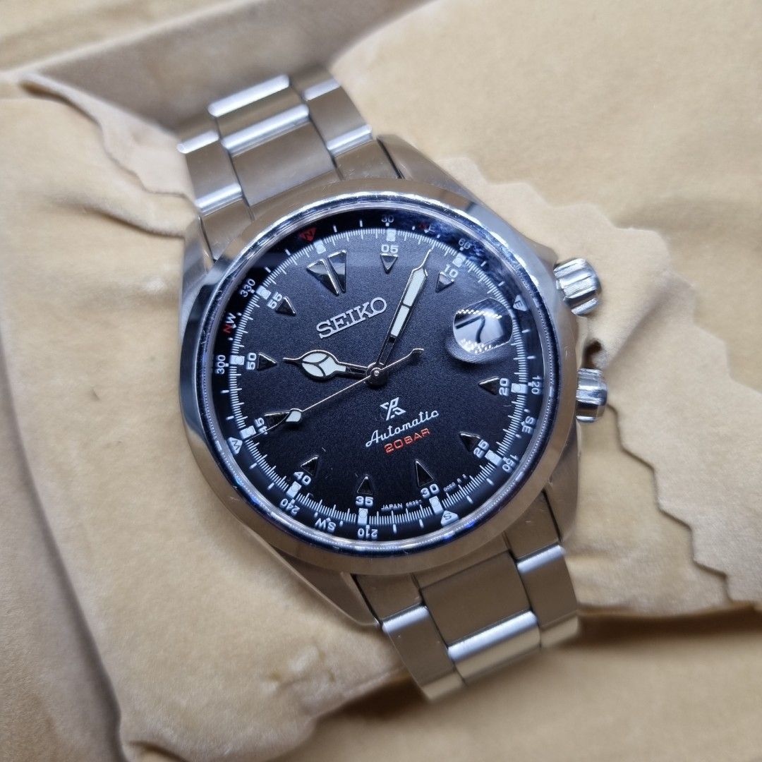 SEIKO Alpinist Sharks Tooth Black SBDC087, Luxury, Watches on Carousell