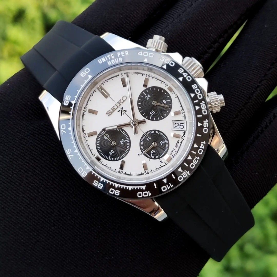 Seiko Speedtimer Panda Mod, Men's Fashion, Watches & Accessories ...