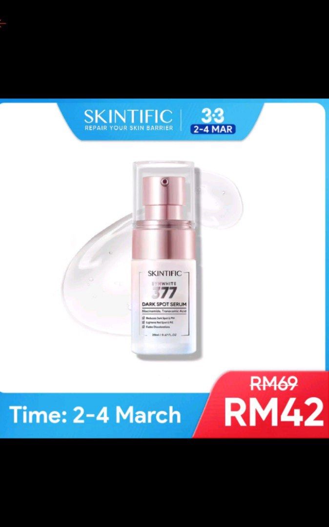 (FREE SHIPPING) SKINTIFIC SymWhite 377 Dark Spot Serum, Beauty ...