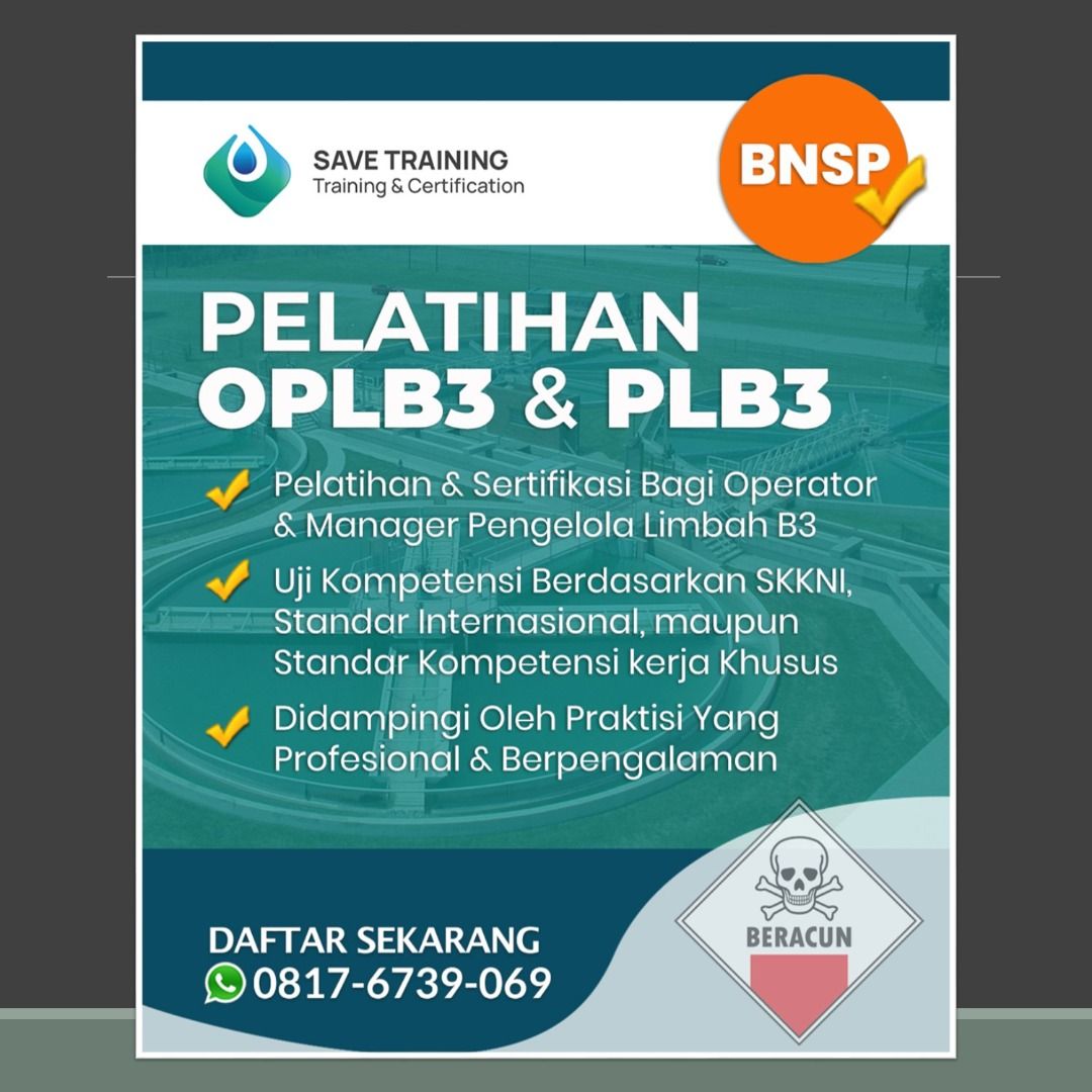 Solusi Hemat, CALL 0817-6739-069, PELATIHAN DAN SERTIFIKASI OPLB3 DAN PLB3 YANG BENAR, Serba ...