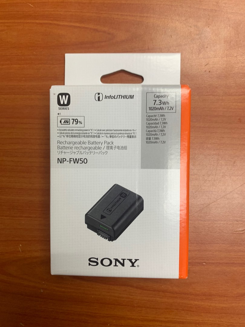 Sony Rechargable battery pack W-series NP-FW50, Photography ...