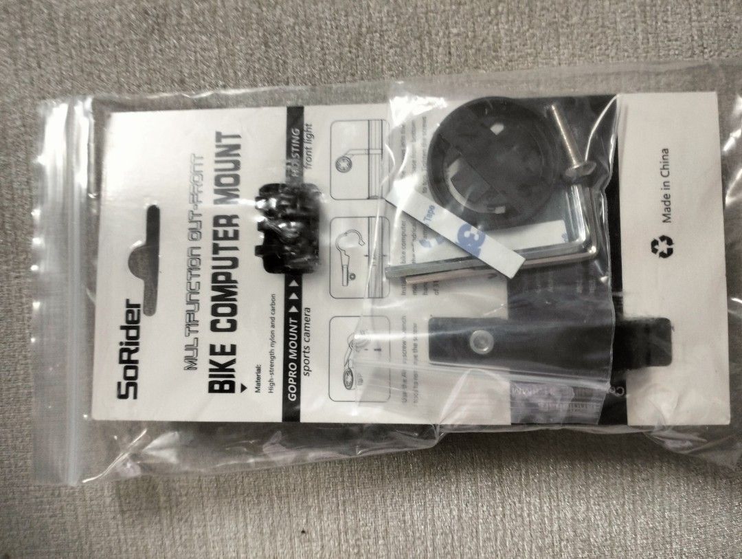 SoRider bike computer mount, Sports Equipment, Bicycles & Parts, Parts & Accessories on Carousell