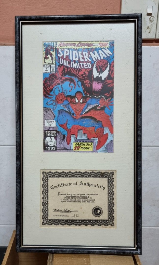 SPIDER-MAN COMIC WITH CERTIFICATE, Hobbies & Toys, Collectibles ...