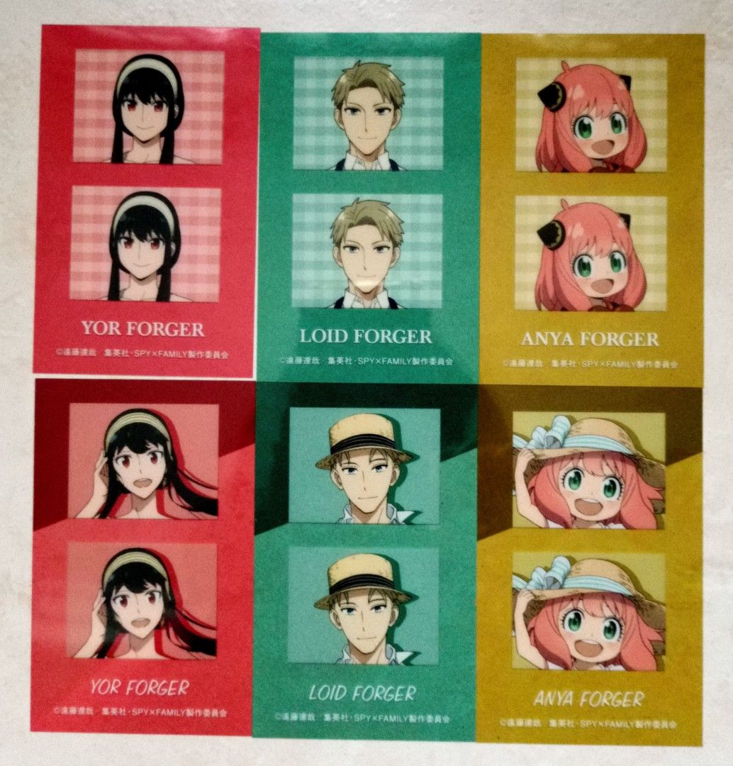 Spy Family Official Clear Card, Hobbies & Toys, Memorabilia ...