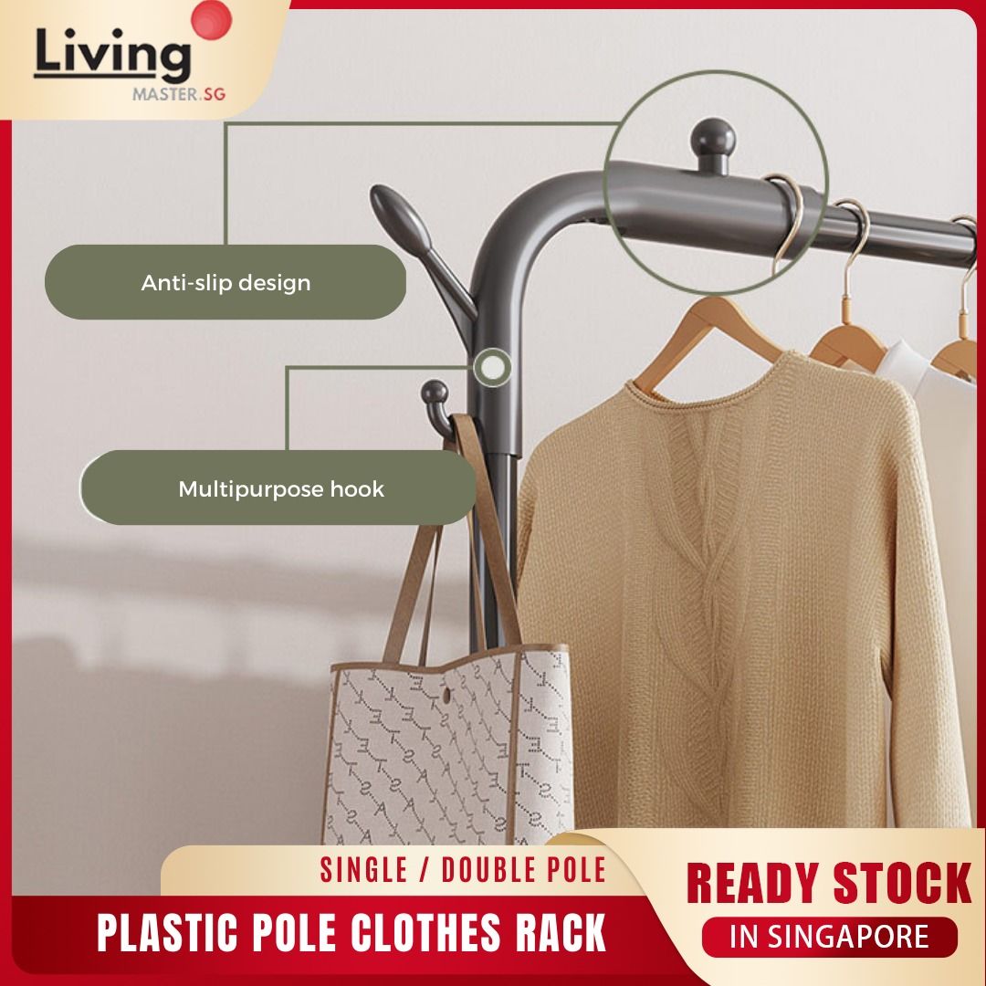 Sturdy Clothes Rack Drying Hanging / Heavy Duty Laundry Hanger Shelves ...