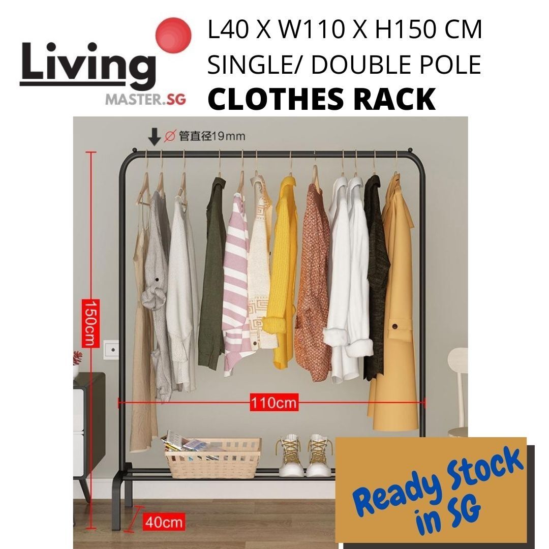 Sturdy Clothes Rack Drying Hanging / Heavy Duty Laundry Hanger Shelves ...