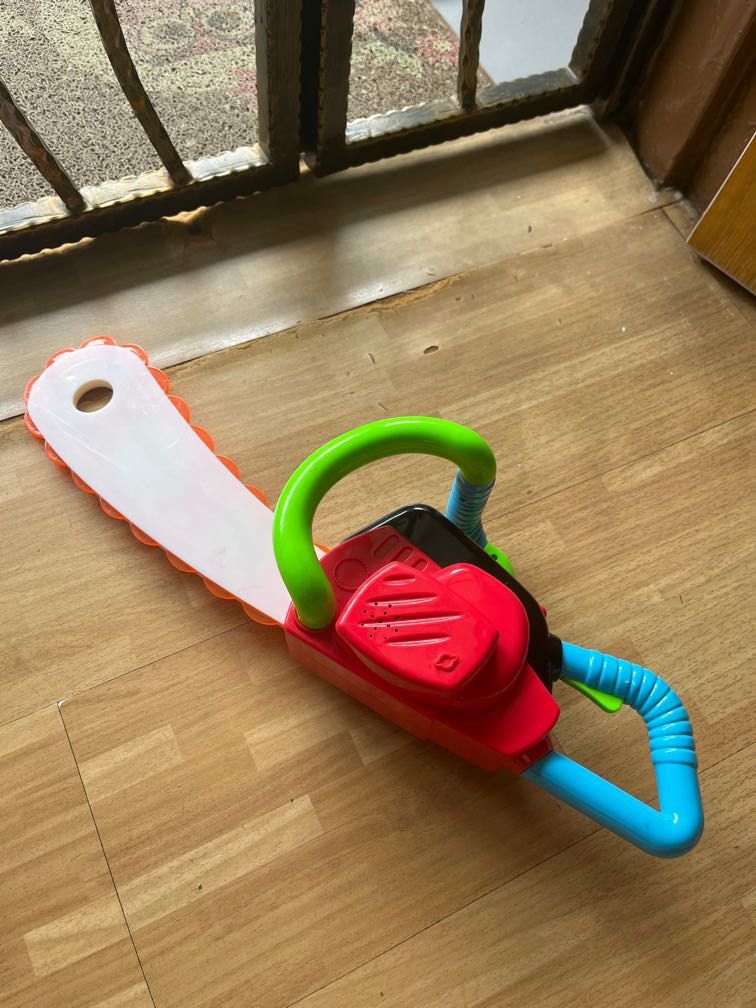 Super big toy saw running with sound and light, Babies & Kids, Infant ...