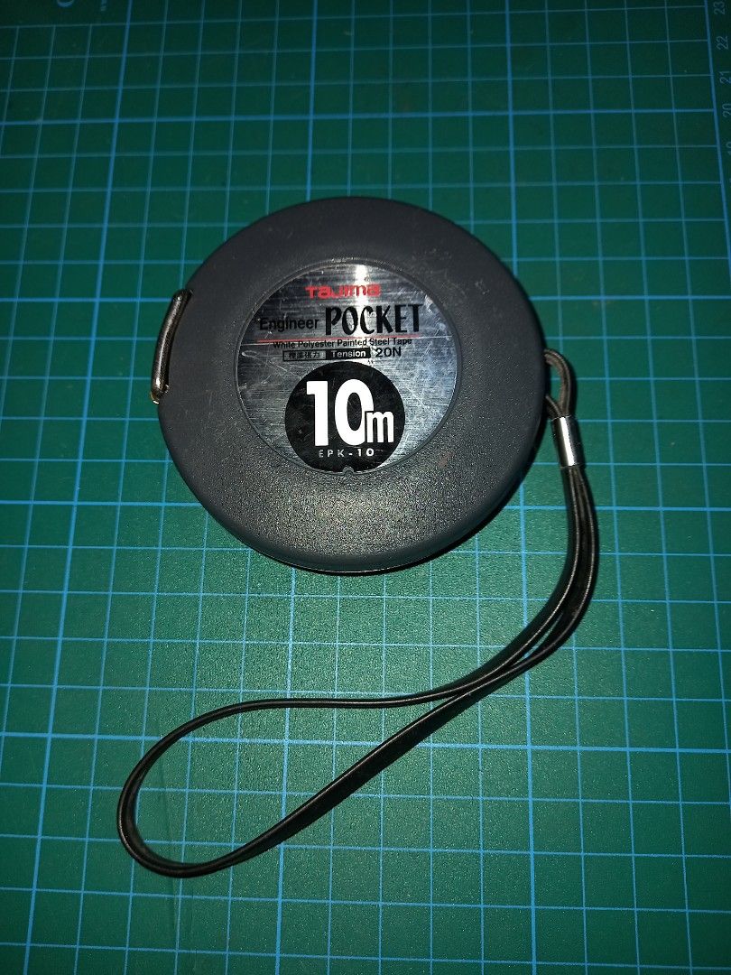 TAJIMA ENGINEER POCKET EPK-10 10meters Measuring Tape Japan Made ...