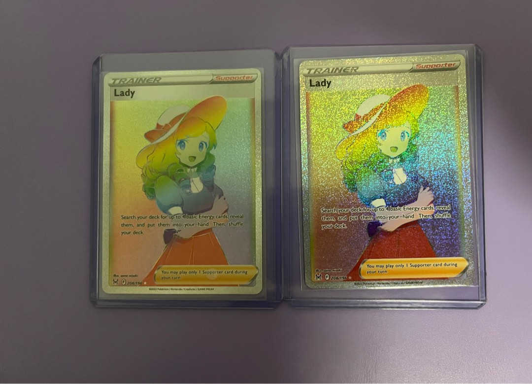 TCG PTCG Pokemon Card Trainer Waifu Lady Rainbow Rare Full Art, Hobbies ...