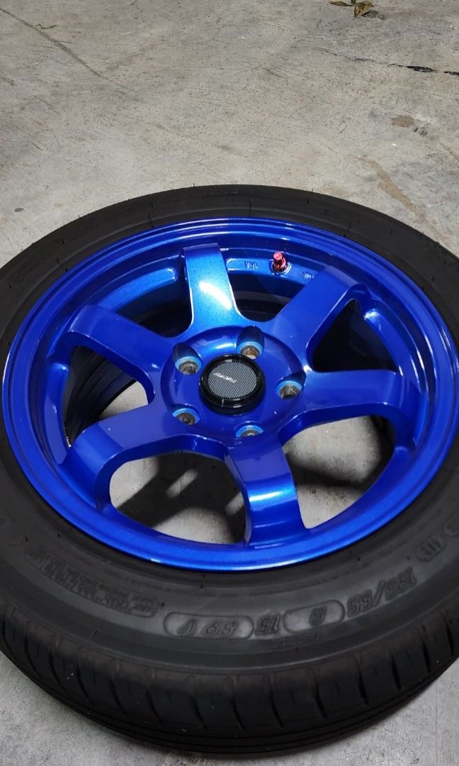 TE37 15" 5x114.3 Rims With Tyres suzuki swift sport, Car Accessories ...