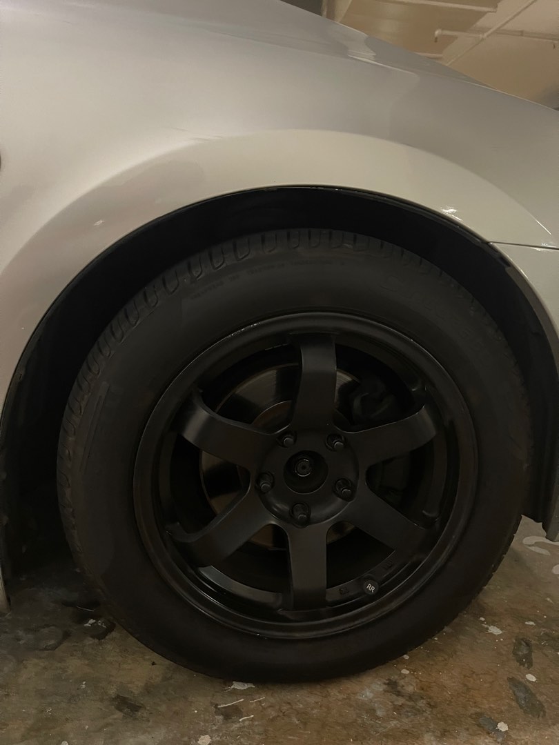TE37 16 inch rims with tyres, Car Accessories, Tyres & Rims on Carousell