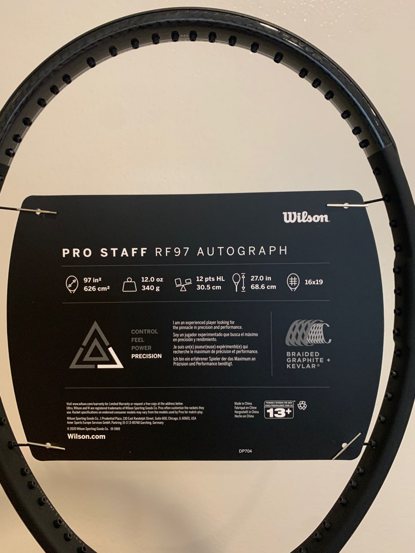 Tennis ProStaff RF97 V13 Autograph, Sports Equipment, Sports & Games ...