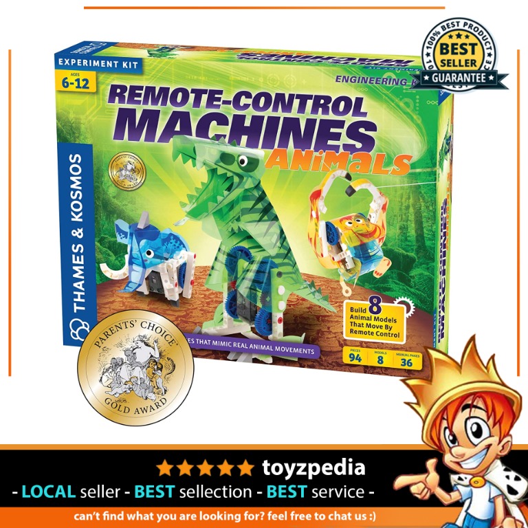 Thames & Kosmos Remote-Control Machines: Animals Science Kit, Hobbies ...