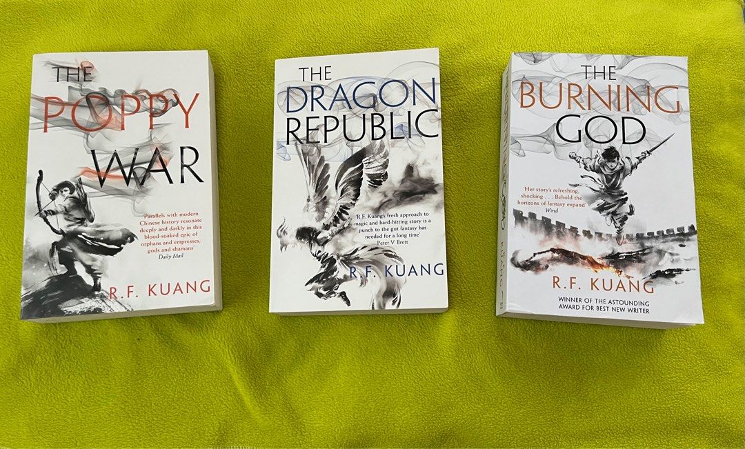 The poppy war trilogy RF Kuang (poppy war, dragon republic, burning god ...