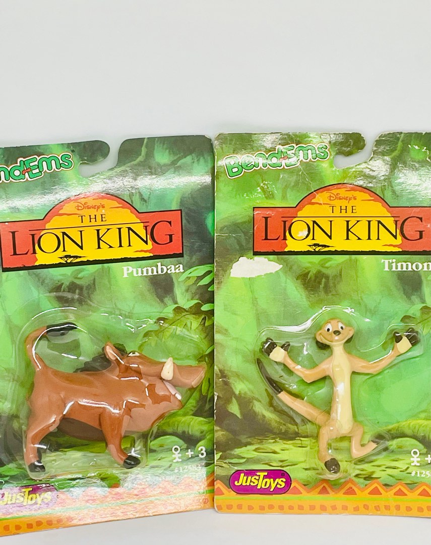 Lion King Toy - Timon and Pumbaa - Bendy Toys Set, Hobbies & Toys, Toys ...