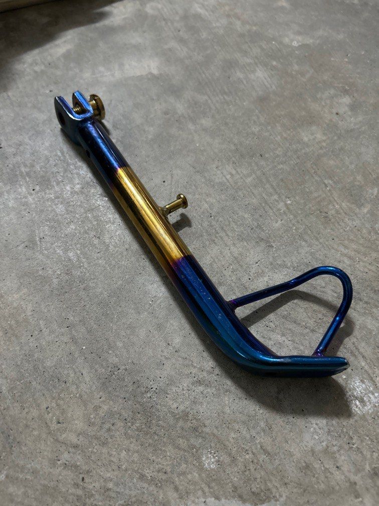 Titanium Rainbow Kick Stand, Motorcycles, Motorcycle Accessories on ...