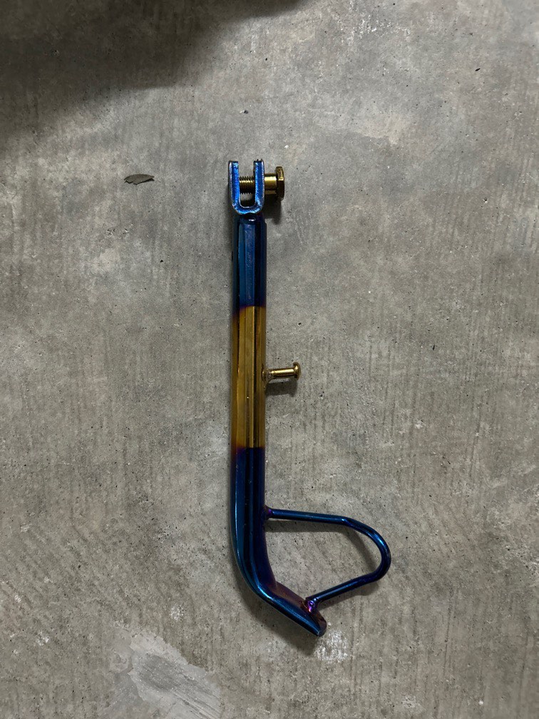 Titanium Rainbow Kick Stand, Motorcycles, Motorcycle Accessories on ...