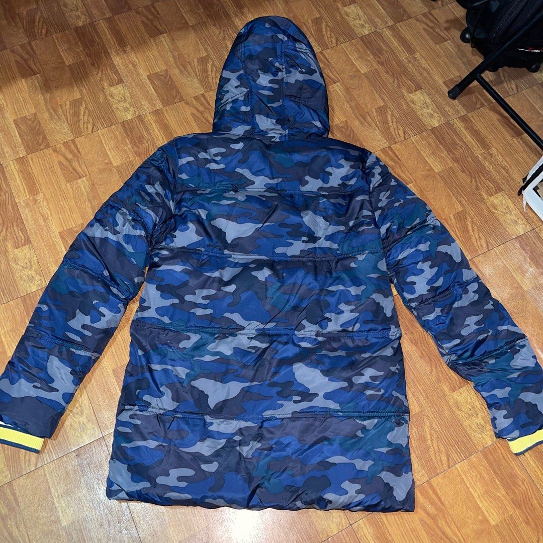 Tommy Hilfiger Blue Camo Puffer Blue Camo Jacket ORIGINAL 100% - S on ...