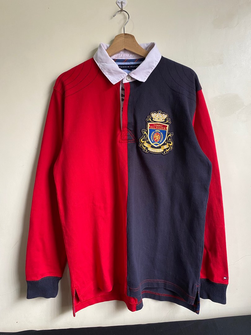 Tommy Hilfiger rugby polo, Men's Fashion, Tops & Sets, Tshirts & Polo ...