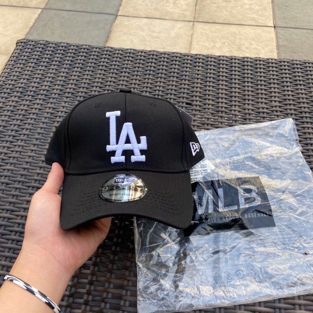 Topi New Era Los Angeles Dodgers LA Hitam Black Baru Brand New MLB ...