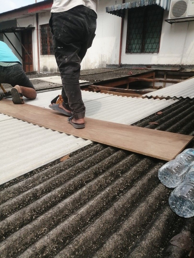 Tukar atap asbestos, Services, Home Services, Home Repairs on Carousell