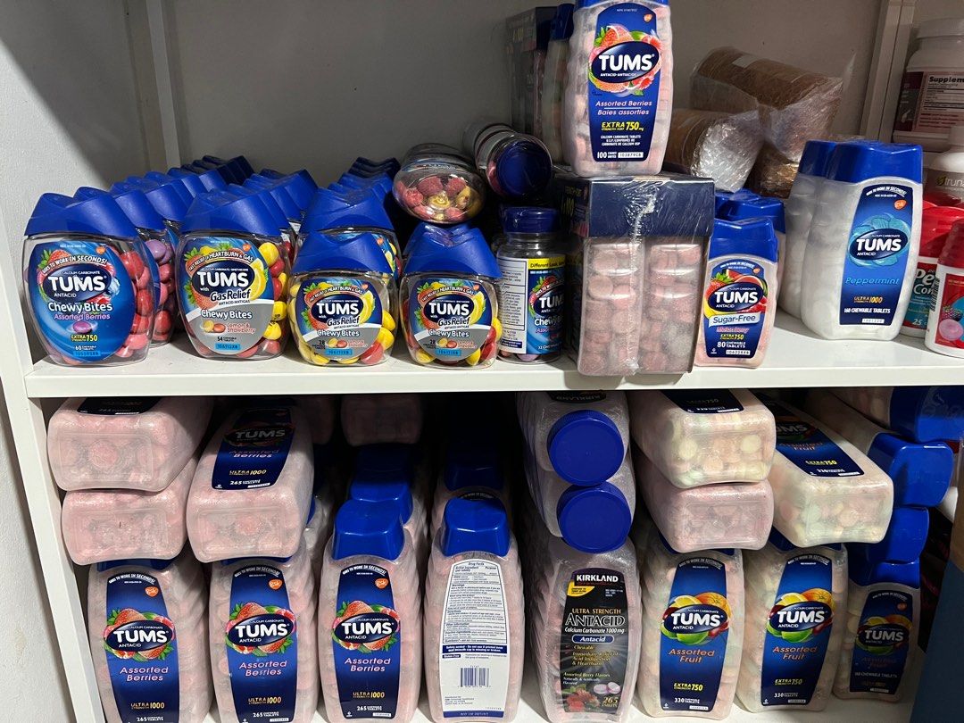 TUMS Ultra Strength Antacid Chewable Tablets for Heartburn Relief ...