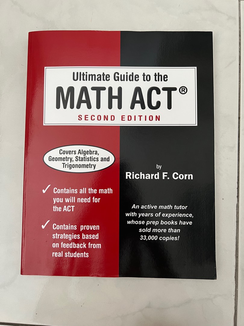 Ultimate Guide to the Math ACT 2nd edition, Hobbies & Toys, Books ...