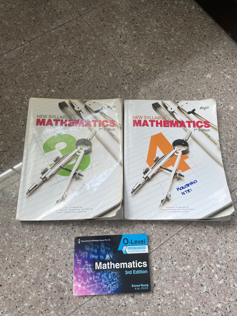 Upper secondary 3 & 4 express mathematics textbook package, Hobbies ...