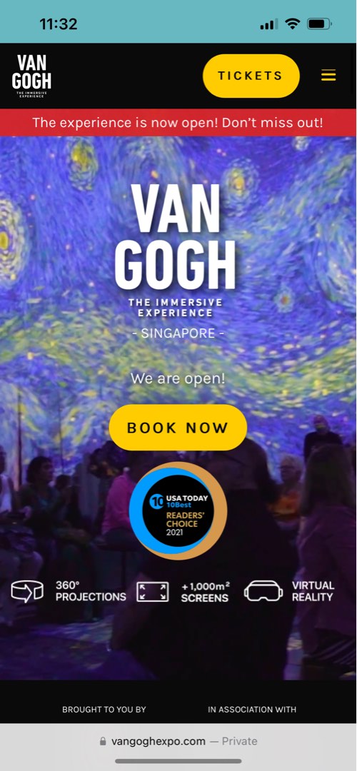 Van Gogh Exhibit, Tickets & Vouchers, Event Tickets on Carousell