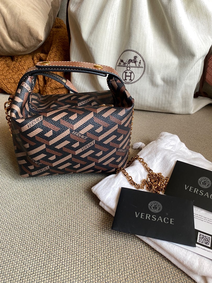Versace la Greca Monogram, Luxury, Bags & Wallets on Carousell