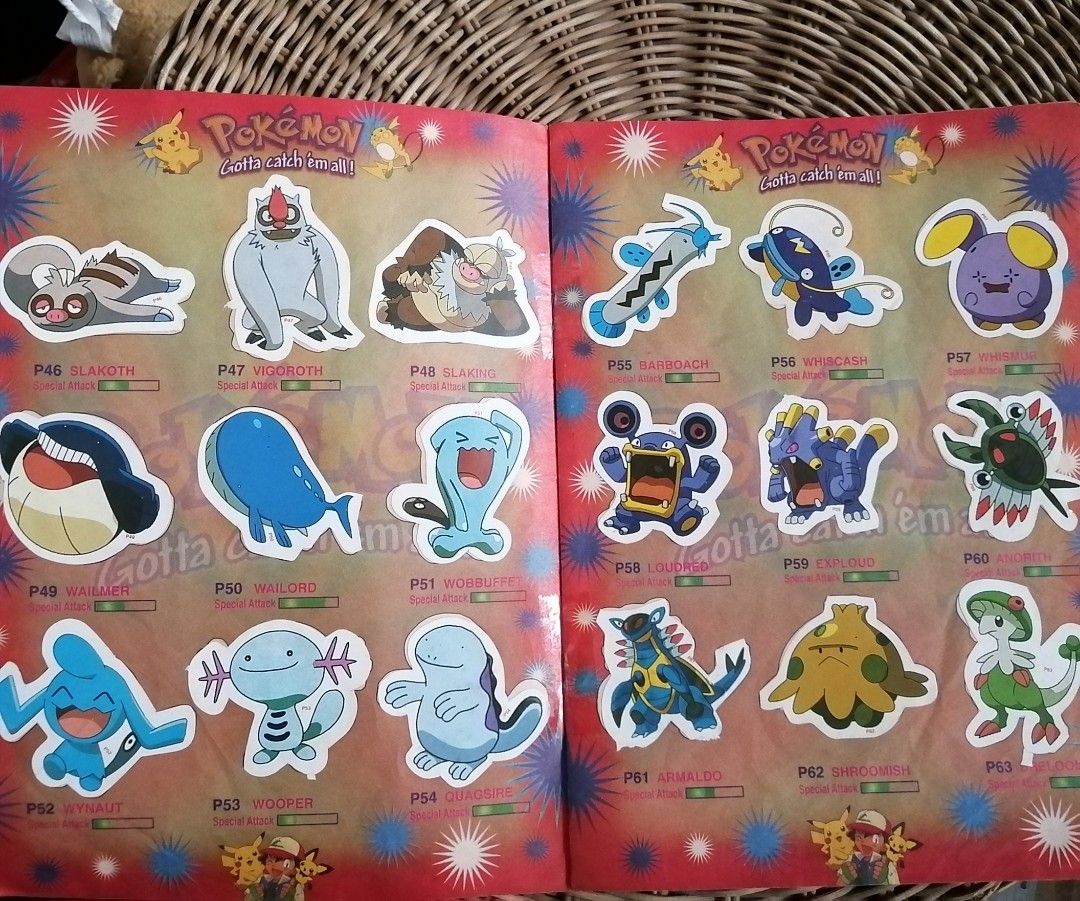 Vintage Rare 80's-90's Pokemon Sticker Album Book #Vol. 2, Hobbies ...