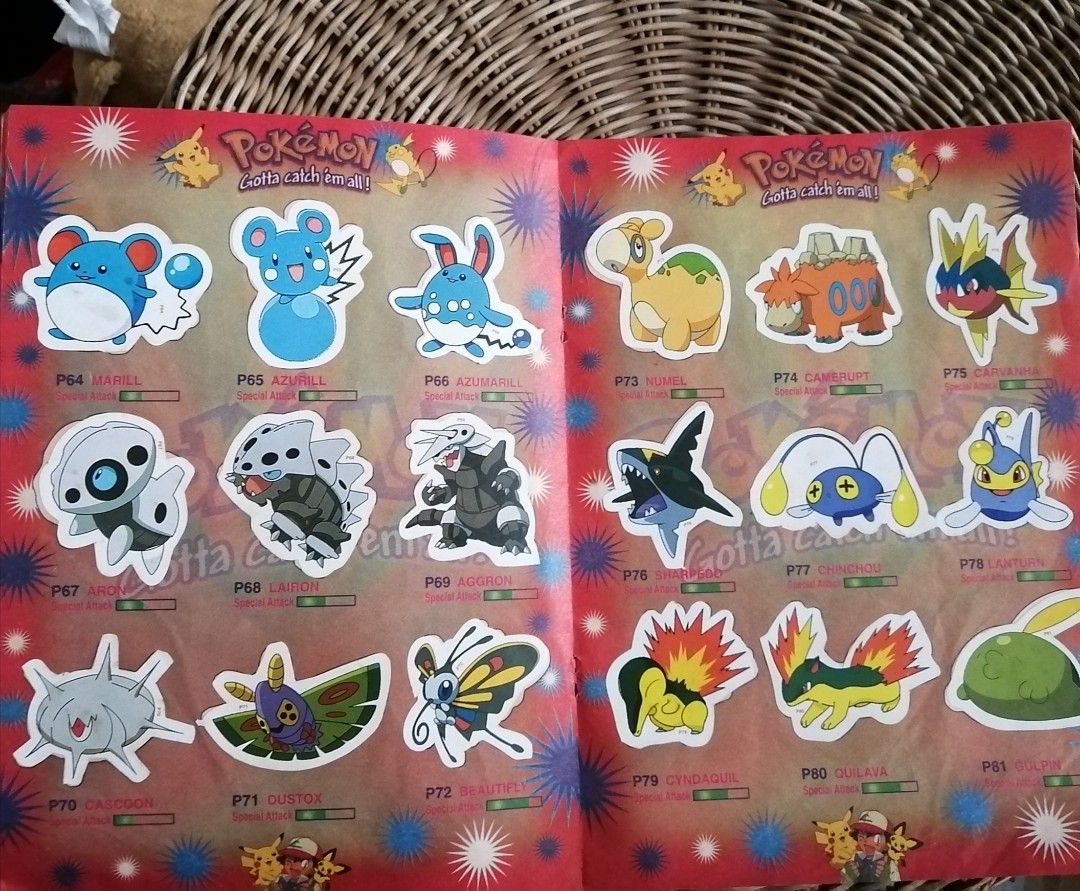 Vintage Rare 80's-90's Pokemon Sticker Album Book #Vol. 2, Hobbies ...