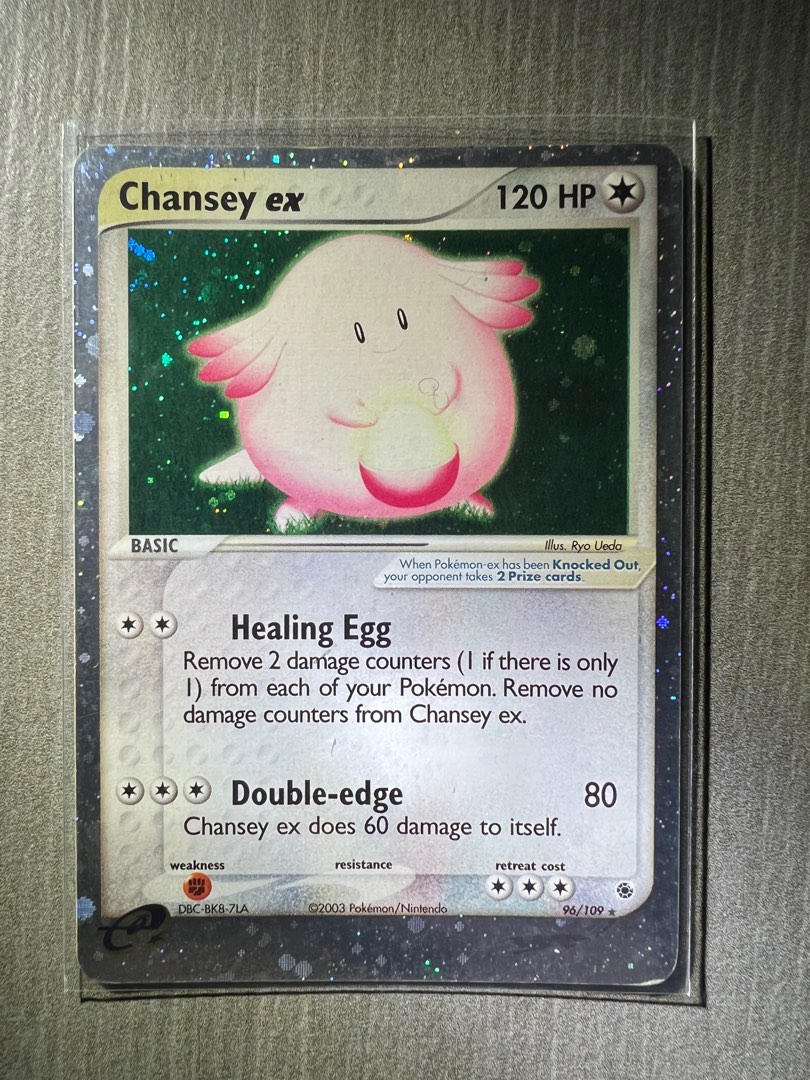 [Vintage] Ultra Rare Chansey ex Pokemon Card, Hobbies & Toys, Toys ...