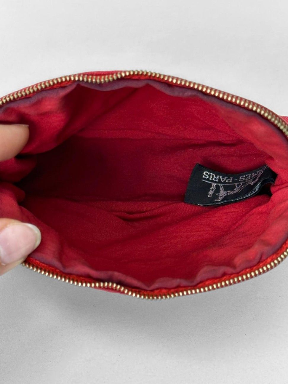 Vintage Hermes Red Bolide Pouch, Luxury, Bags & Wallets on Carousell