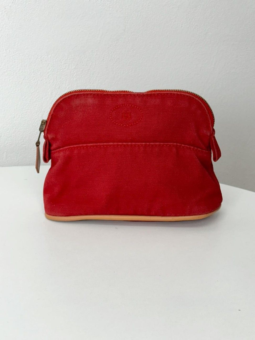 Vintage Hermes Red Bolide Pouch, Luxury, Bags & Wallets on Carousell