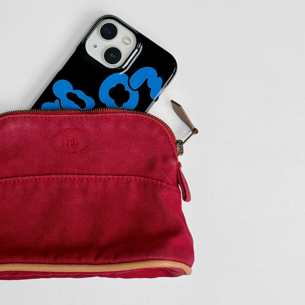Vintage Hermes Red Bolide Pouch, Luxury, Bags & Wallets on Carousell