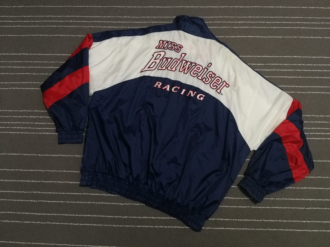 Vintage Miss Budweiser RACING XXXL, Women's Fashion, Coats, Jackets and ...