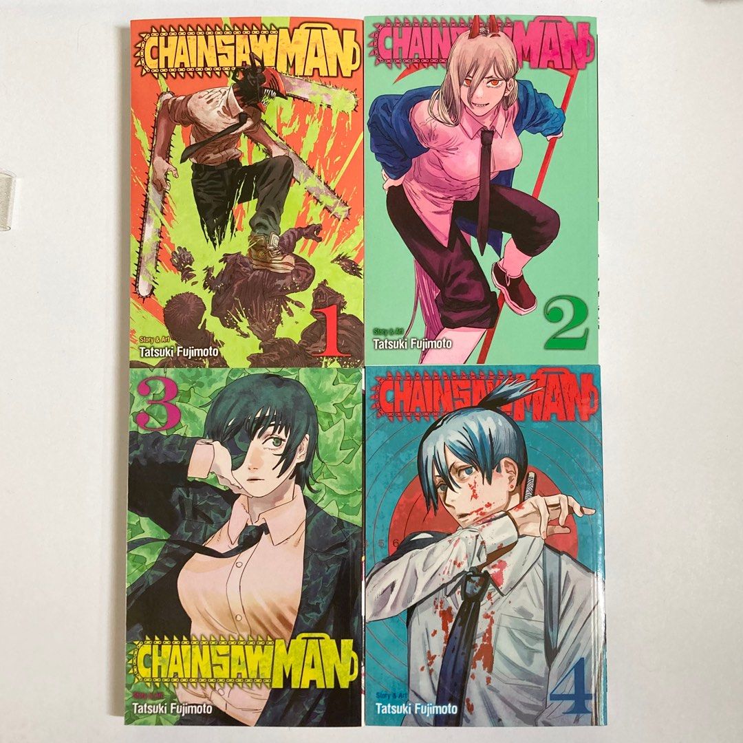 (WTS) Chainsaw Man Manga Volume 1-4 (Viz Media), Hobbies & Toys, Books & Magazines, Comics ...