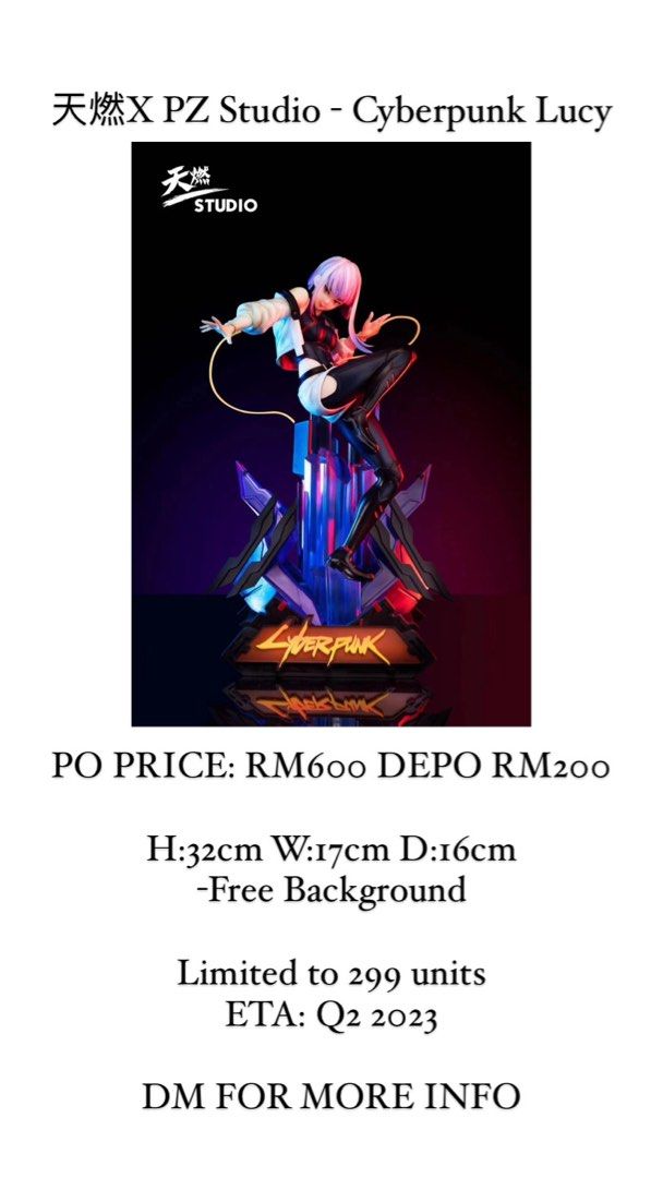 天燃X PZ Studio - Cyberpunk Lucy, Hobbies & Toys, Toys & Games on Carousell