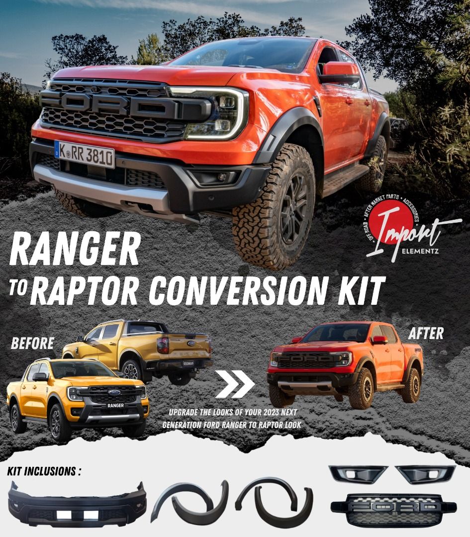 NEXT-GEN XLT, SPORT, WILDTRAK RAPTOR WIDE BODY KIT, FRONT, 59% OFF