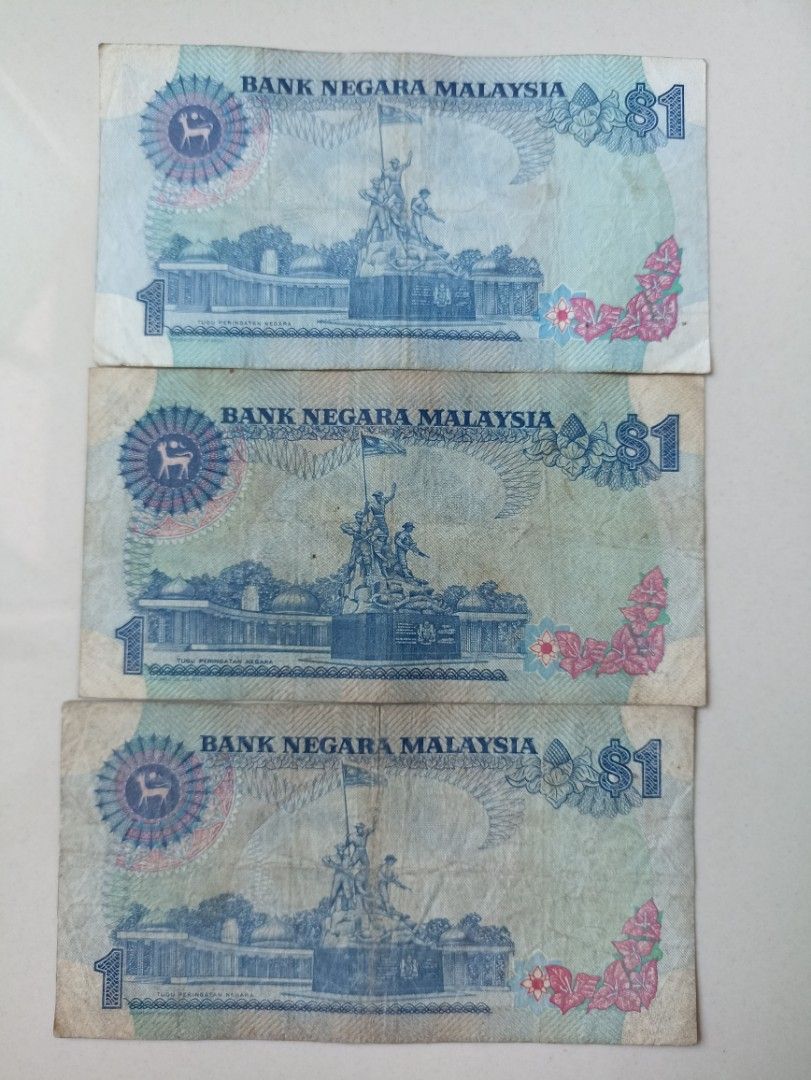 (3 pcs) Duit Lama Malaysia Rm1 Siri 5, Hobbies & Toys, Collectibles & Memorabilia, Currency on ...